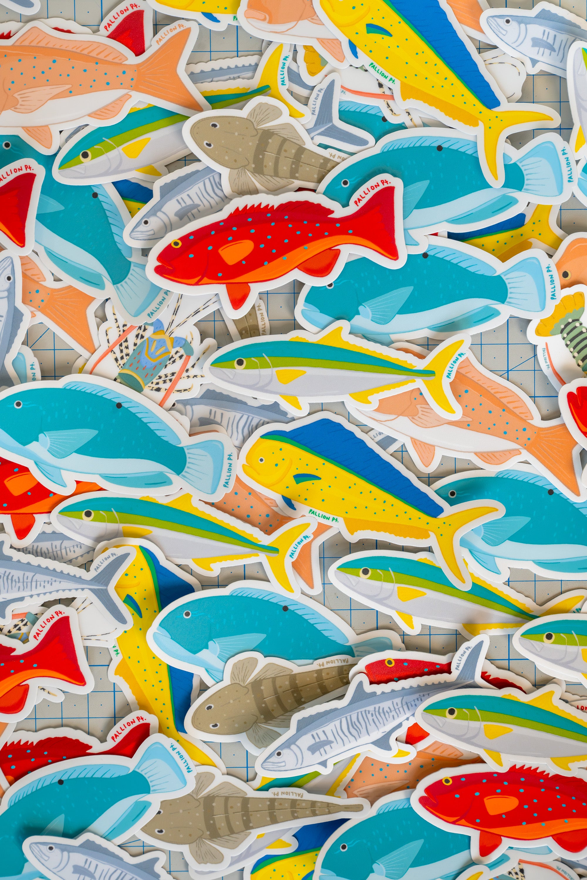 Fish Stickers - Vinyl Sticker Pack – Pallion Point